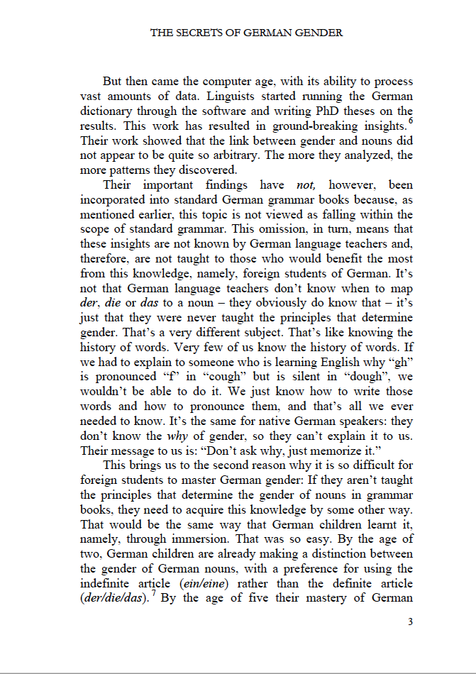 Der, Die, Das – The Secrets of German Gender